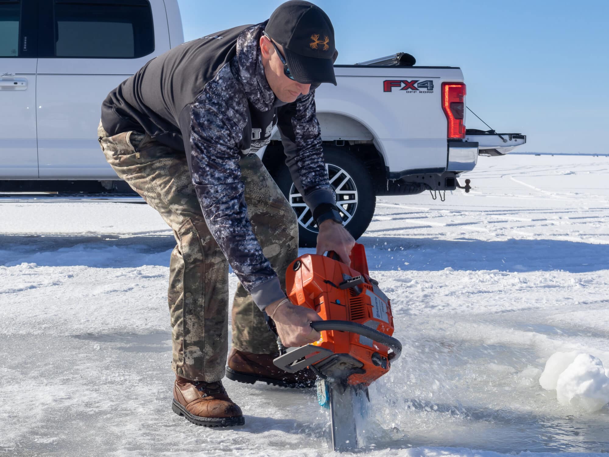 Spearfishing lake sturgeon in Lake Winnebago is a winter sport in ...